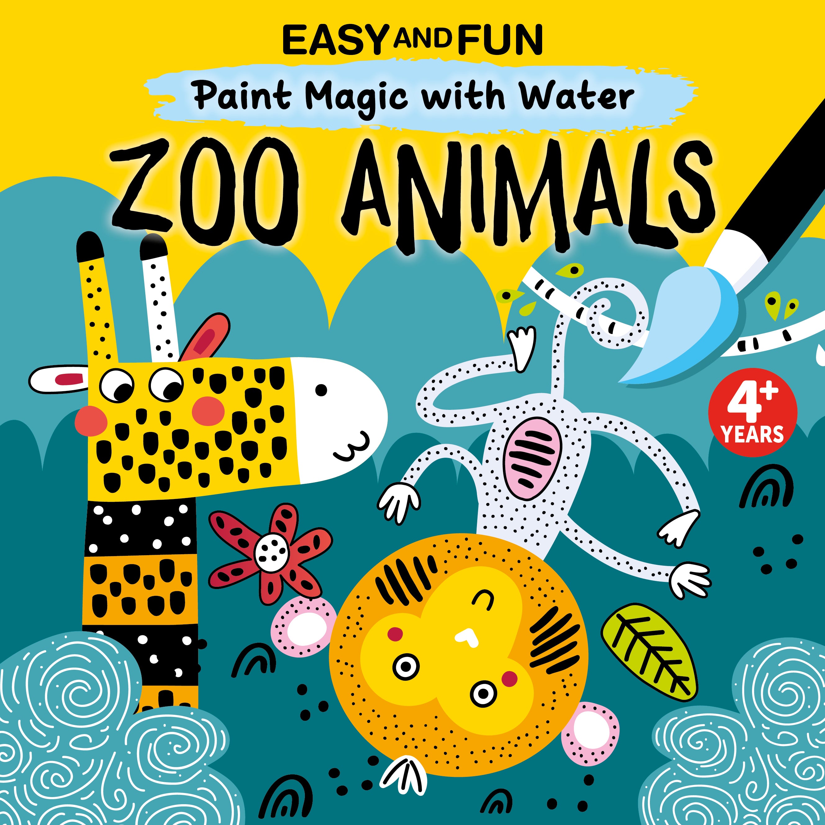 Easy and Fun Paint Magic with Water: Zoo Animals – Runamuck Workshop